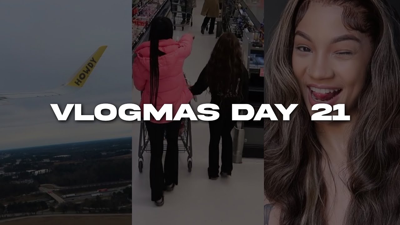 VLOGMAS DAY21|Flying to Maryland| BESTIES Reunite |Mini sleepover|Grocery Shopping & More ...