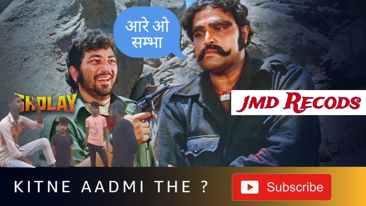#video Kitne Aadmi The? - Most Famous Dialogue From Sholay | Gabbar ...