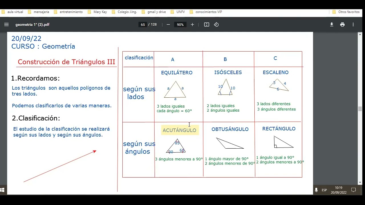 SEM27/1s/GEO Tema : Construcción de Triángulos III - YouTube