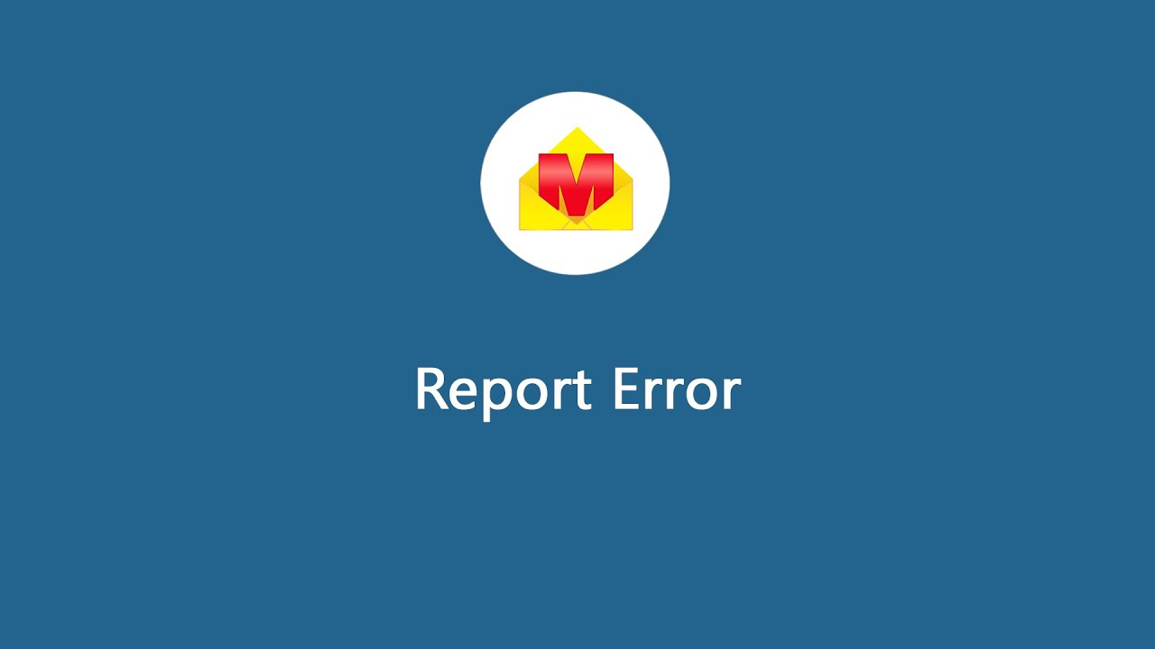 How to send an error report? - YouTube