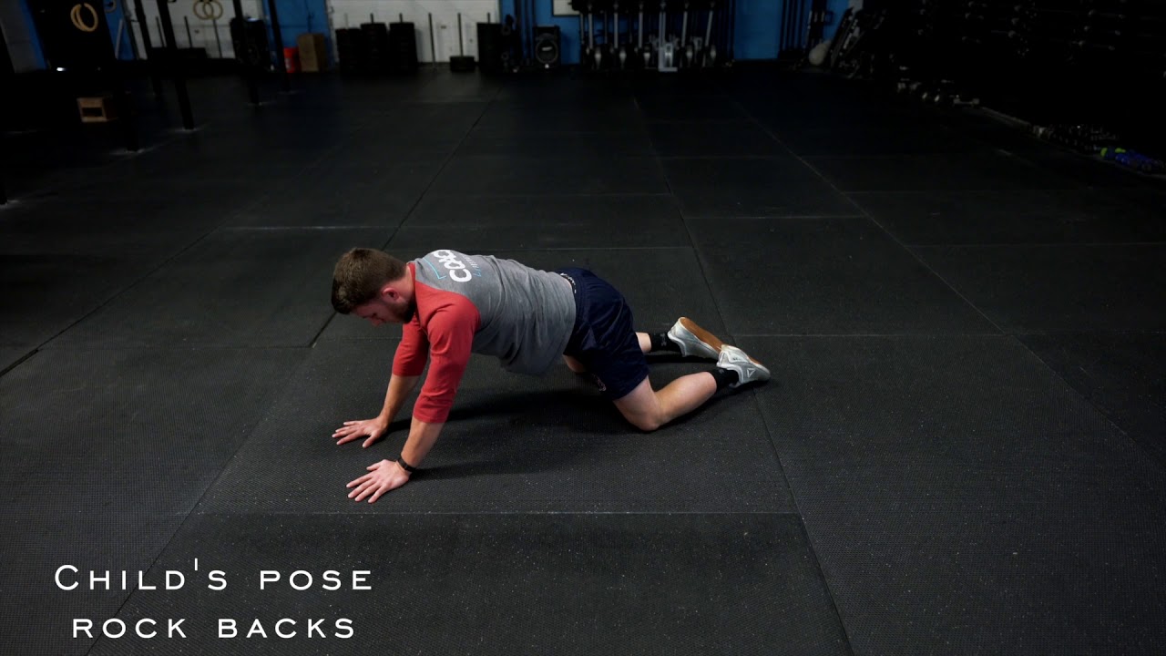 Child's Pose rock backs - YouTube