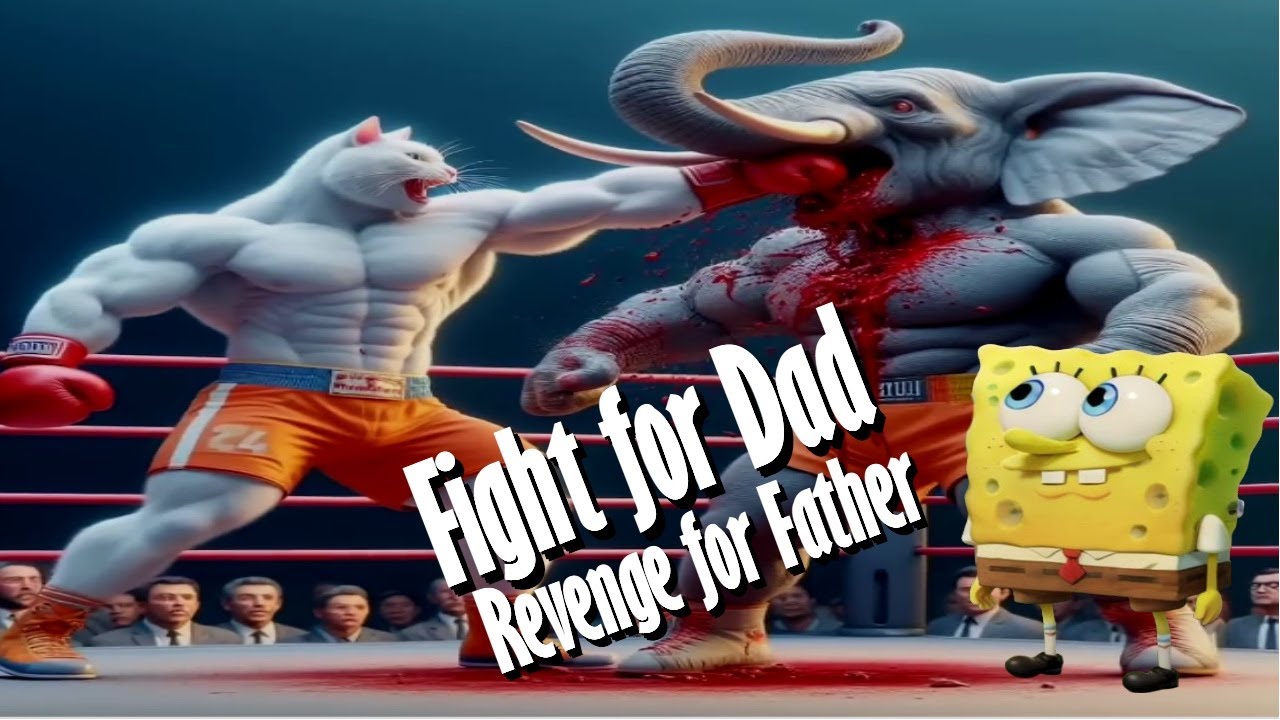 Fight with Elephant, fighting for daddy , #cat #kitten #cute #trending ...