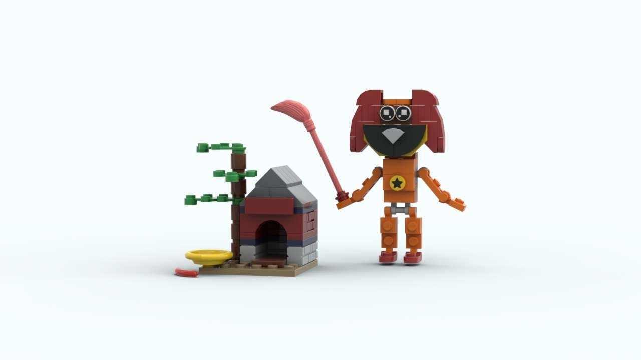 LEGO DogDay Tutorial Recreating Poppy Playtime's Character - YouTube