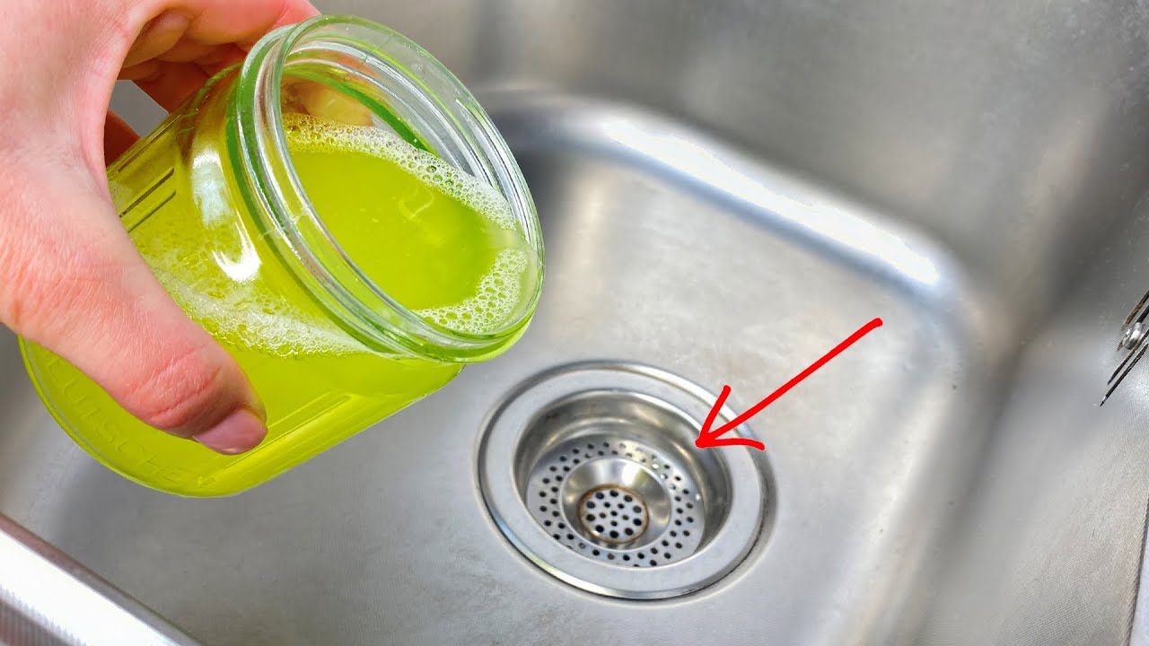 💣It Cleans the Drain Better than a Machine.Smell Disappears! - YouTube