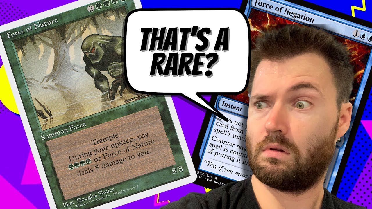 Comparing Old Rare Cards vs New Rare MTG Cards! - YouTube