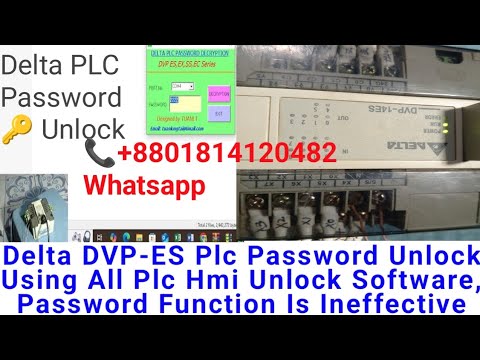 Delta DVP-ES Plc Password Unlock Using All Plc Hmi Unlock Software ...