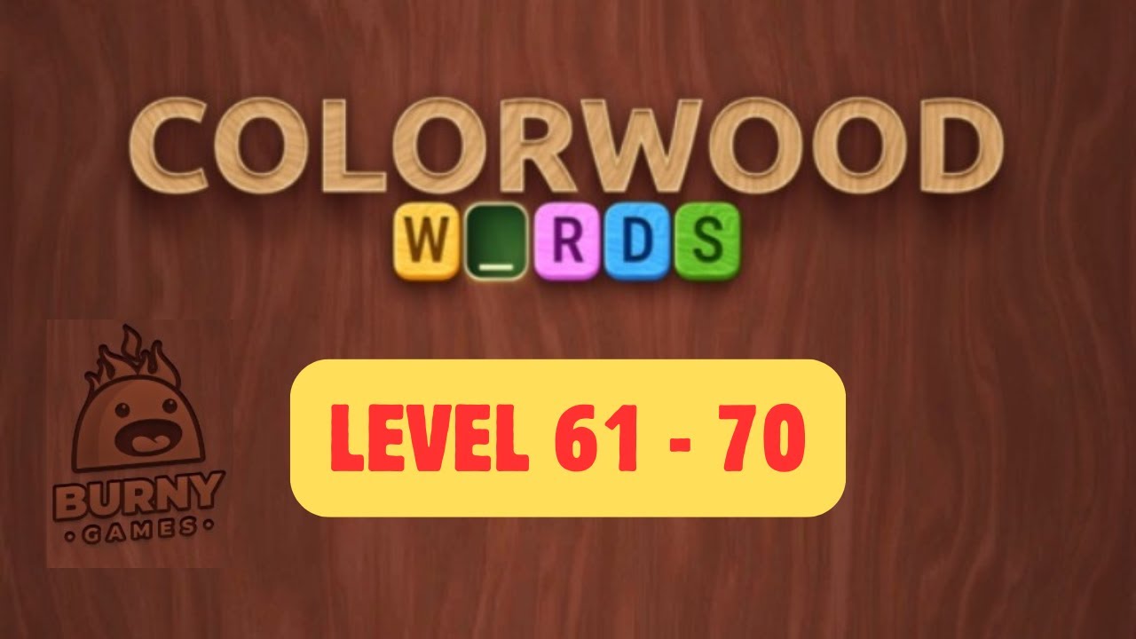 Colorwood Words Game | Walkthrough Levels 61 to 70 - YouTube