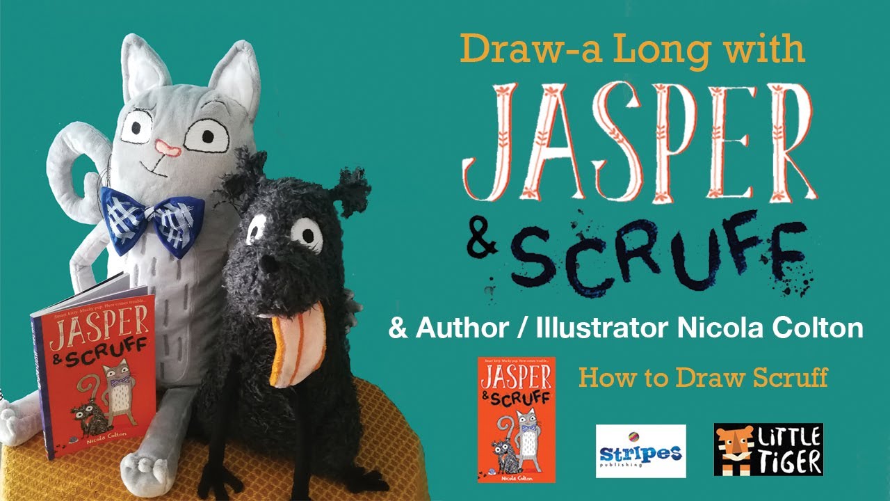 Draw-a-long with Jasper & Scruff. Let's draw Scruff. - YouTube