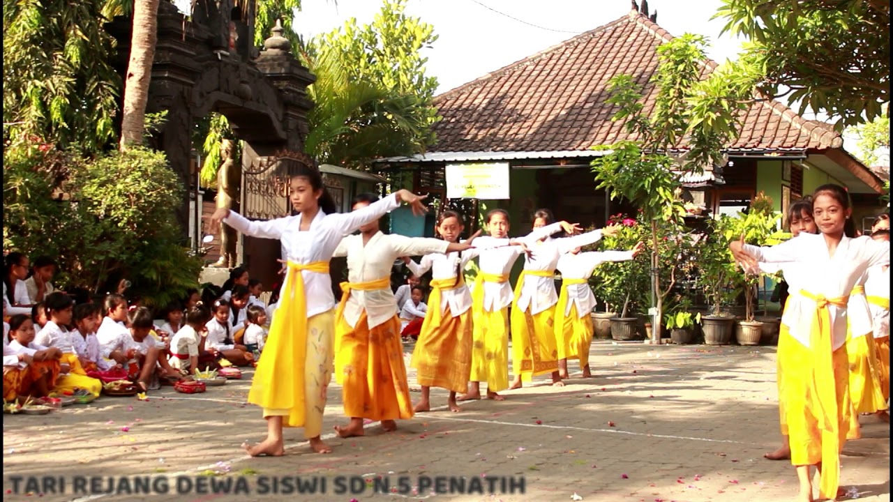Tari Rejang Dewa SD N 5 Penatih (Saraswati 2019) - YouTube