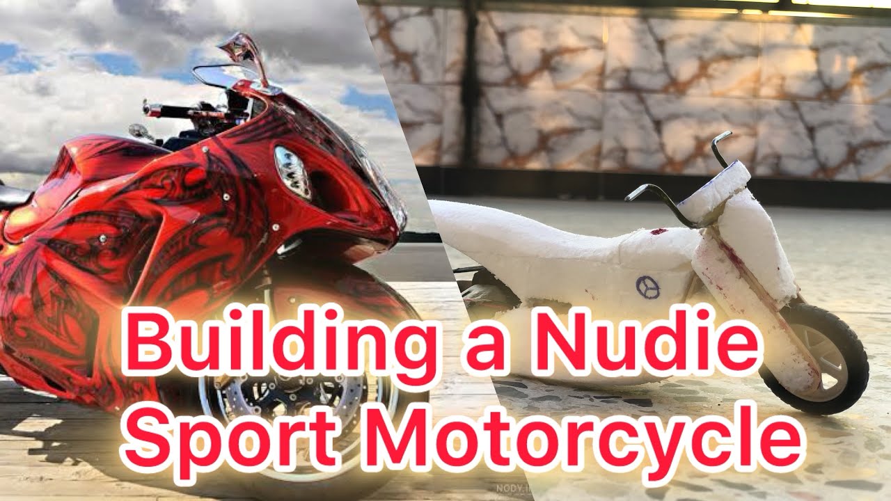 Making a motorcycle. Sports with simple tools, wood battery and DC ...