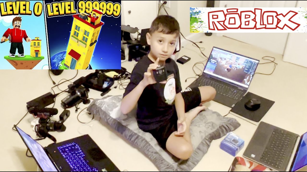 Playing ROBLOX using 3 Laptops! - YouTube