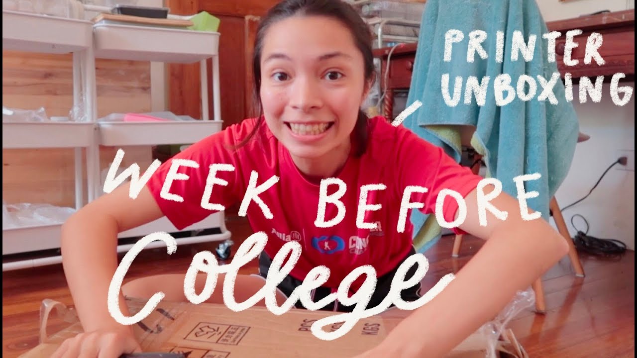 Week In My Life Before College Starts / Printer Unboxing - YouTube
