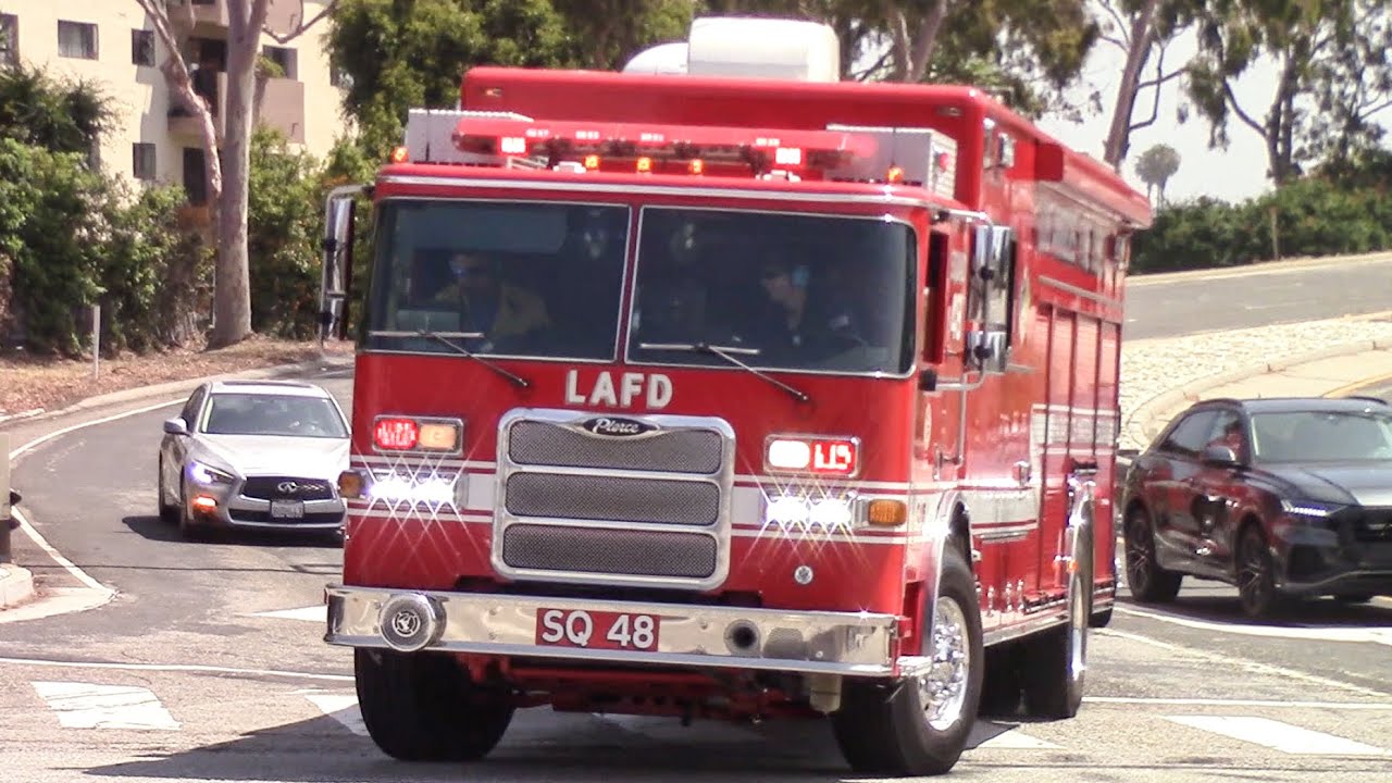 LAFD Squad 48 & Rescue 848 - YouTube