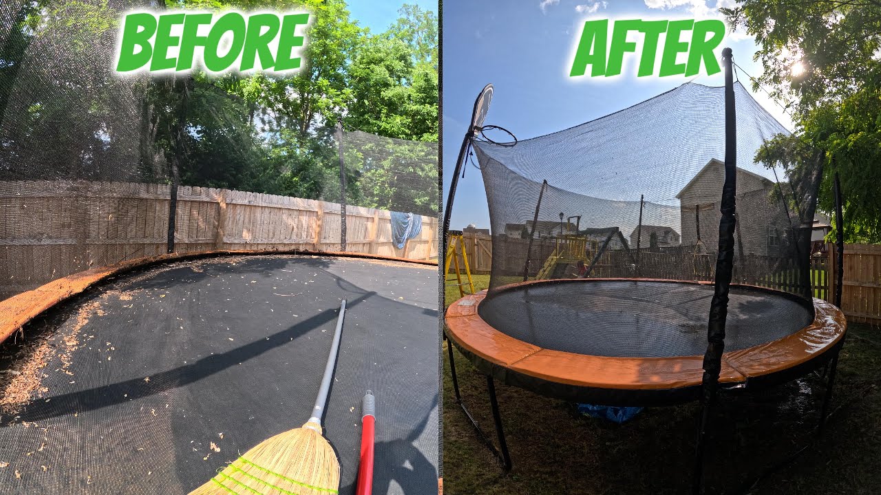How To Clean and Maintain Trampoline #trampoline #diy #youtube - YouTube
