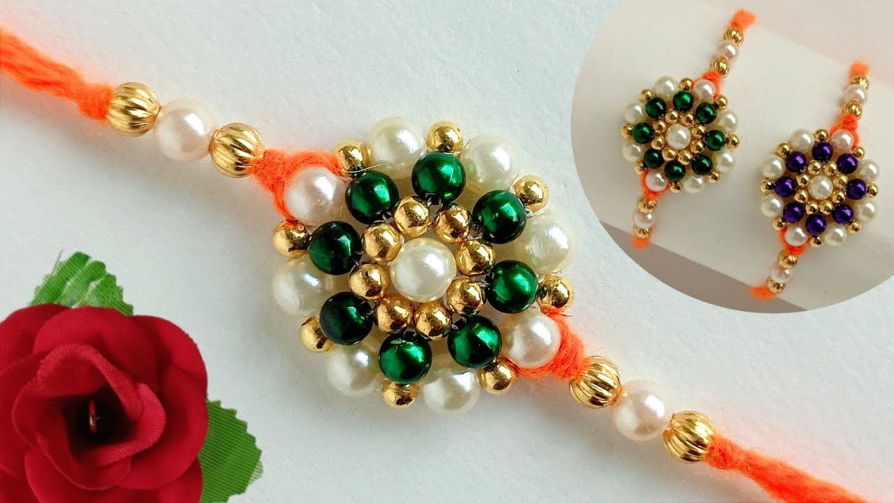 Diy easy rakhi making at home || How to make easy rakhi || Handmade ...