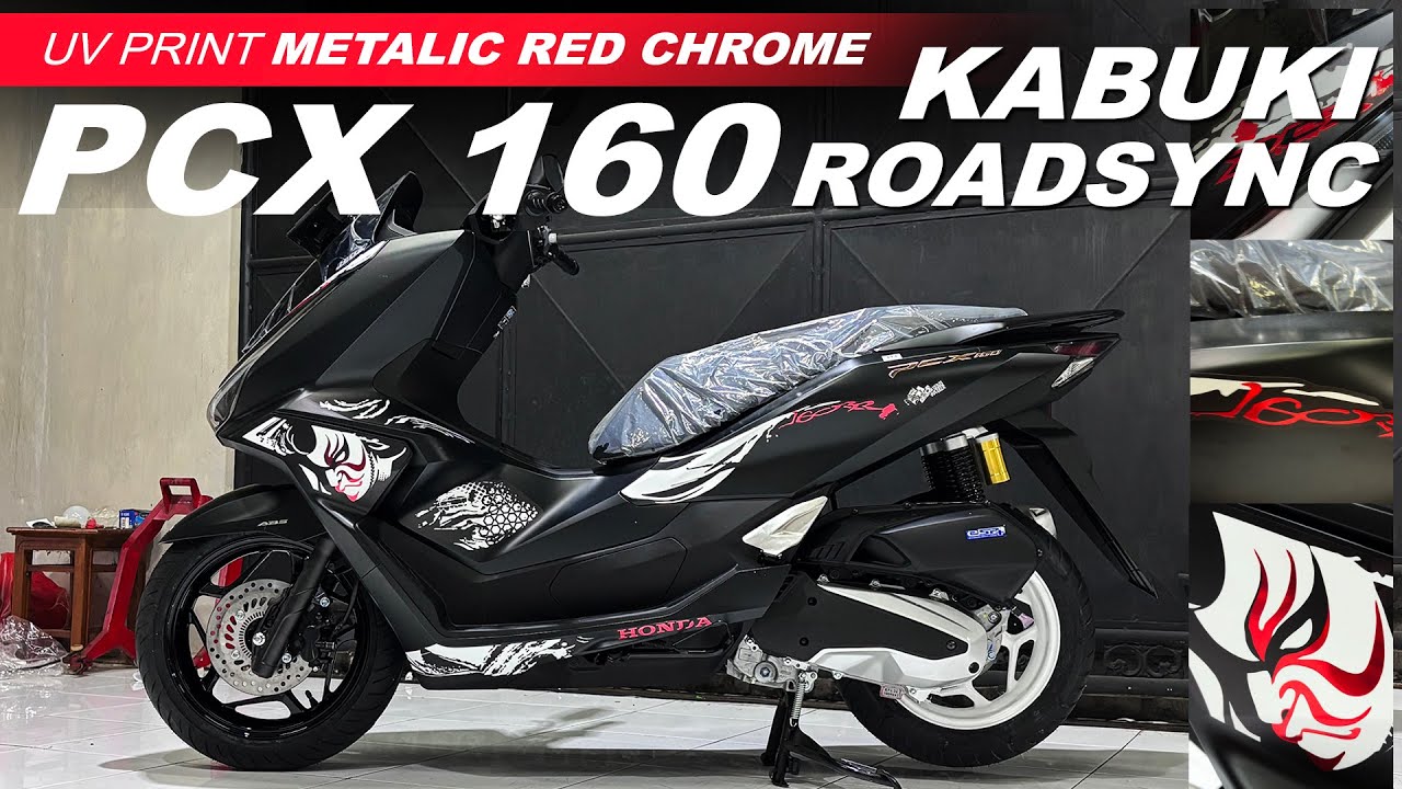 DECAL PERTAMA DI INDONESIA UNTUK PCX 160 ROADSYNC KABUKI-UV PRINT ...