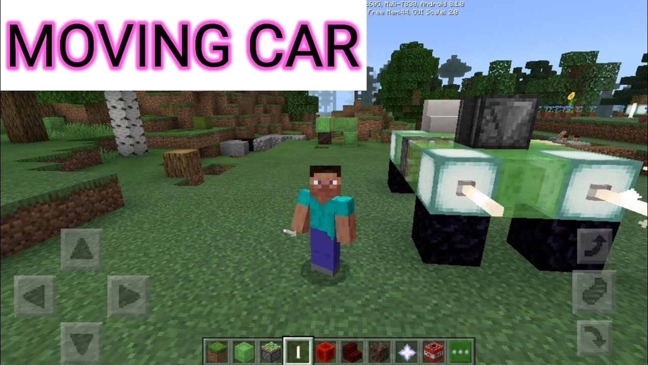 How to make moving car in minecraft by Minecraft heroes - YouTube