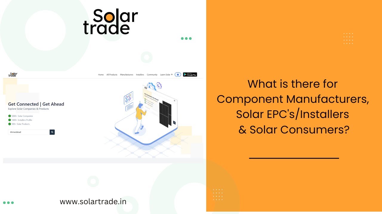 What Solartrade platform is offering to the solar industry of India ...