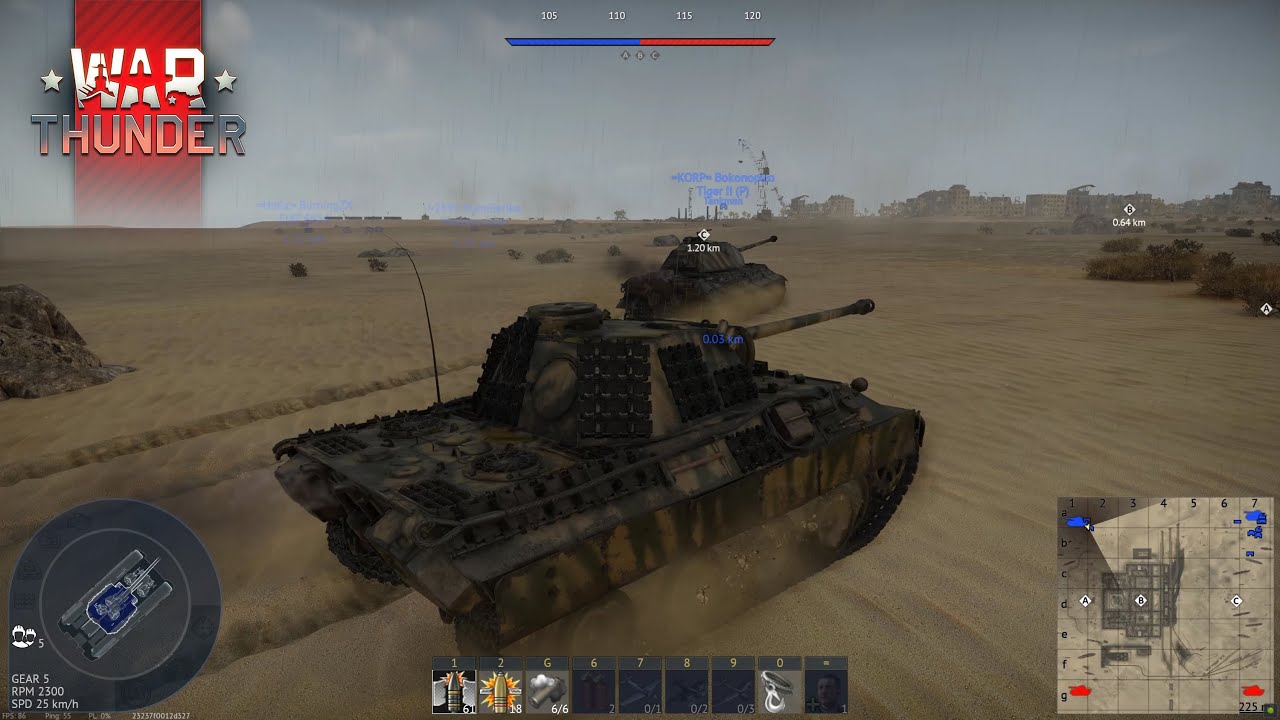 War Thunder GERMAN Tank War Gameplay - YouTube