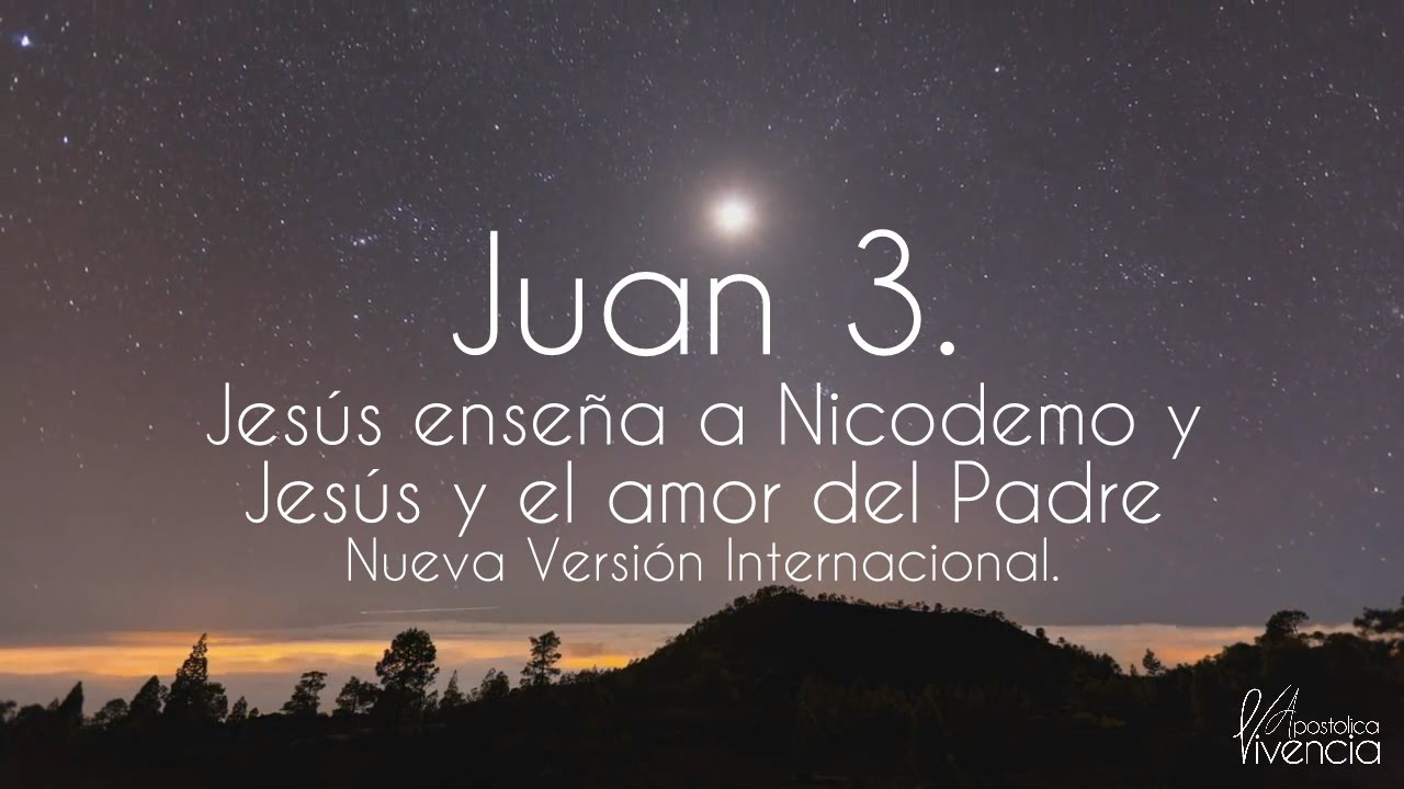 Jesús enseña a Nicodemo Juan 3 Audio Biblia con letra - YouTube
