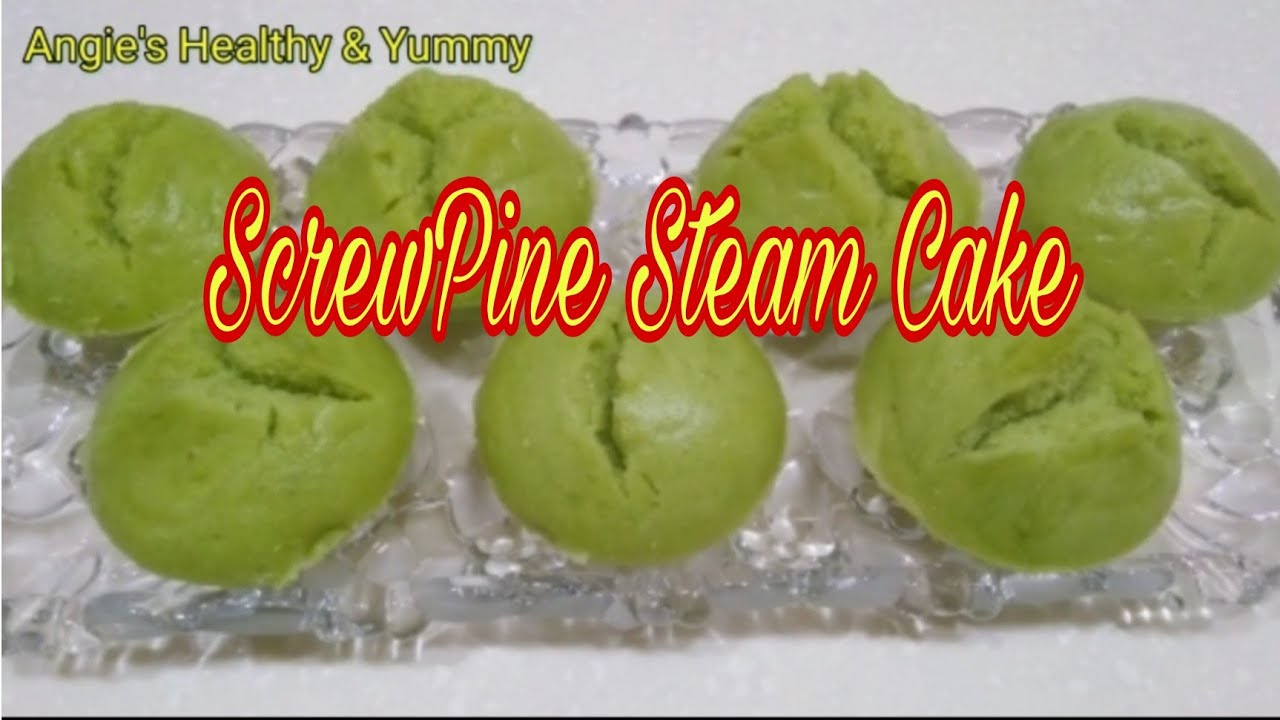 How to make chinoy screw pine Steam Cake - YouTube
