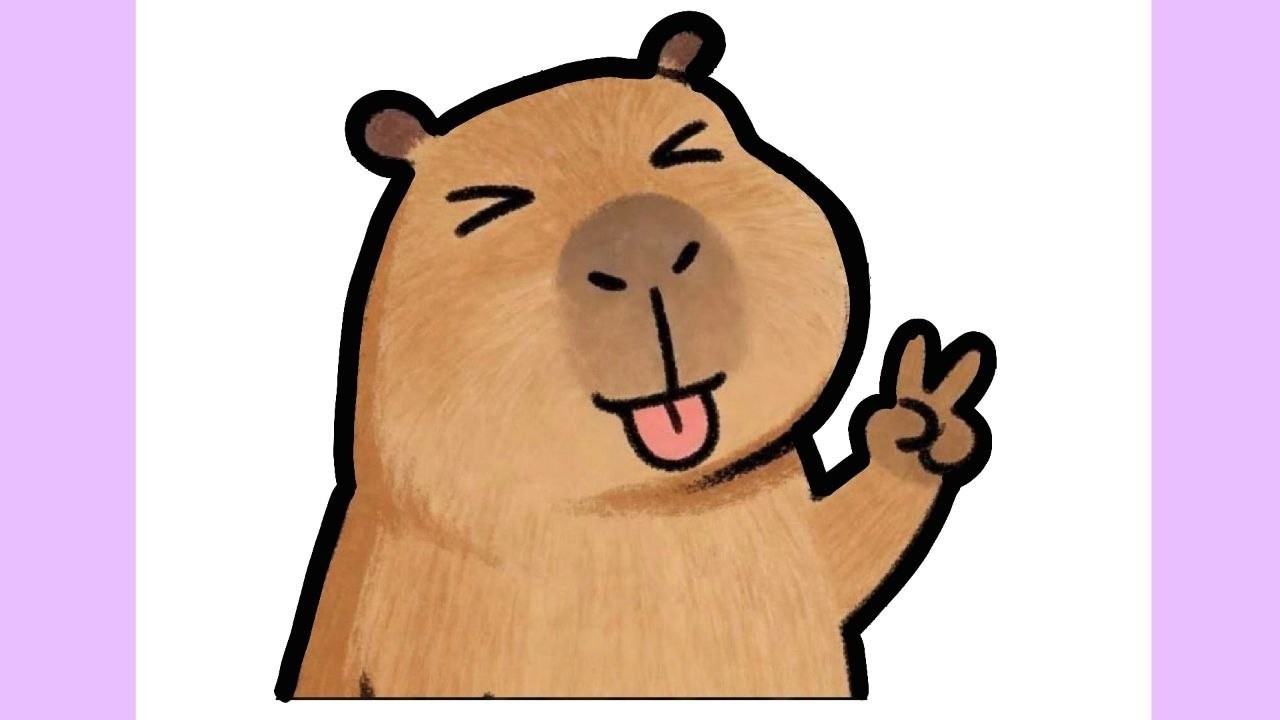 HOW TO DRAW A CUTE CAPYBARA | EASY STEP BY STEP Drawing to draw - YouTube