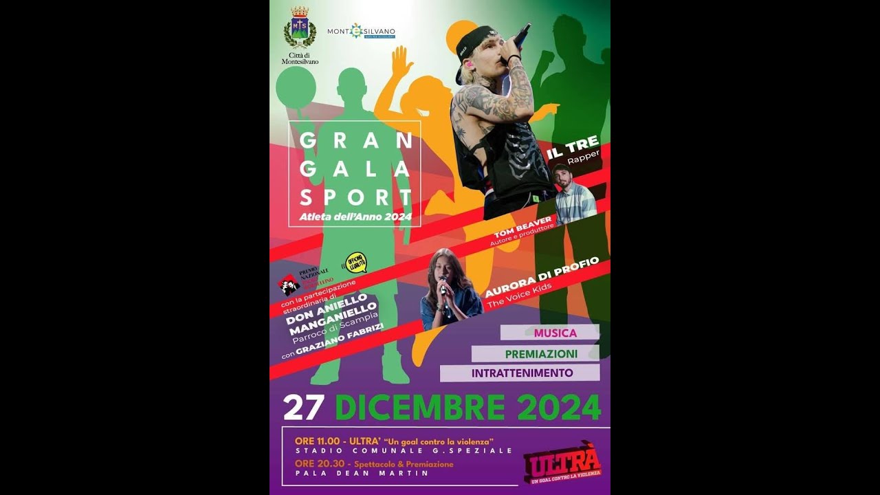 Gran Galà dello Sport Pala Dean Martin Montesilvano 27 12 24 - YouTube