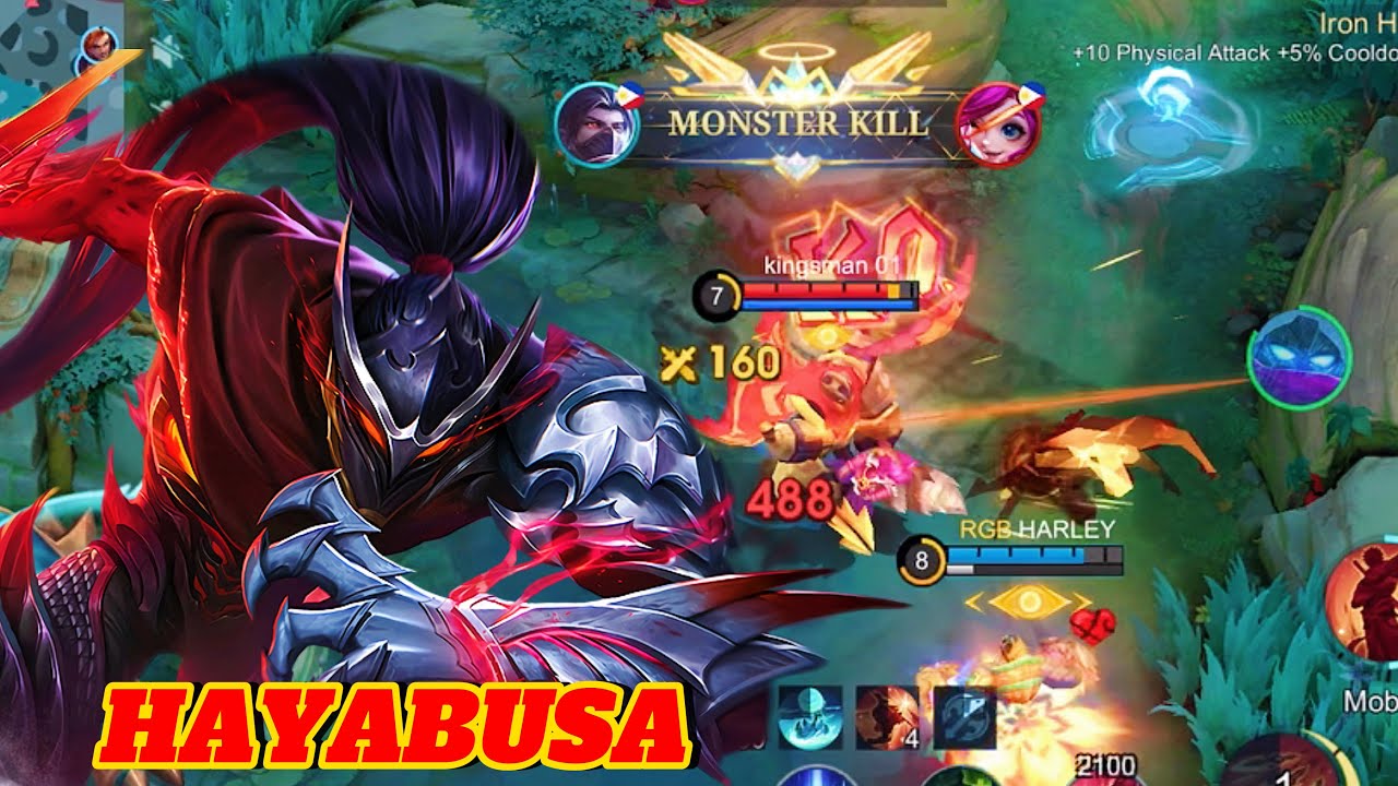 HAYABUSA TOP BUILD GLOBAL MONSTER KILL |MLBB - YouTube