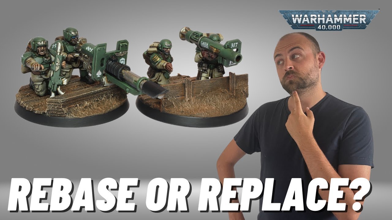 Can we use old Guard weapons teams on #new40k base sizes? Let's find ...