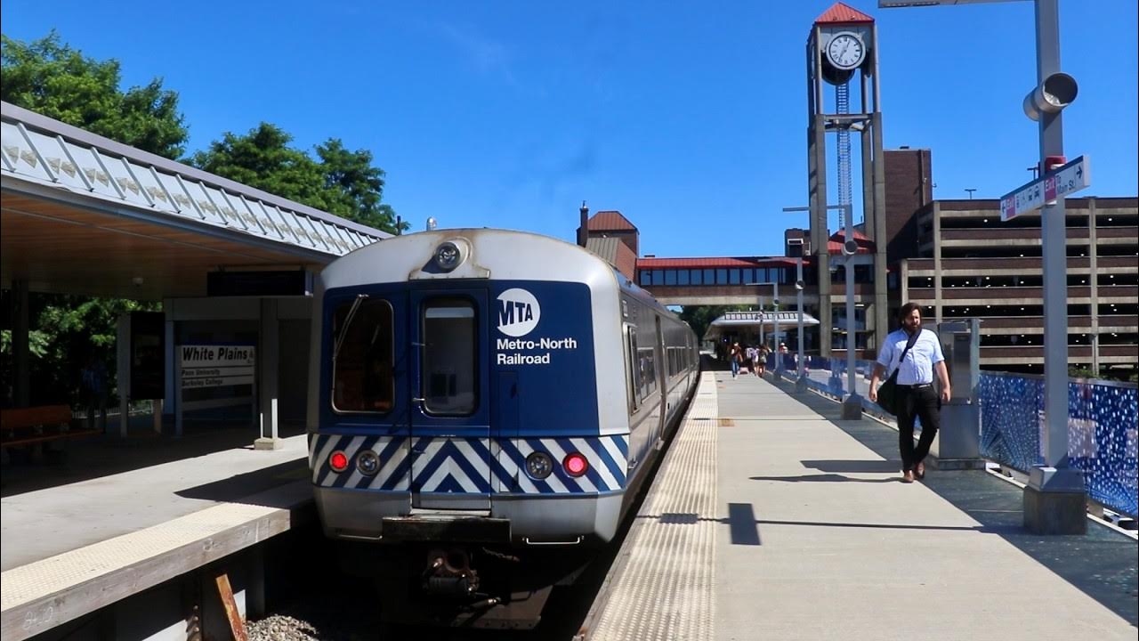 Metro-North: M3A Train on the Harlem Line at White Plains - YouTube