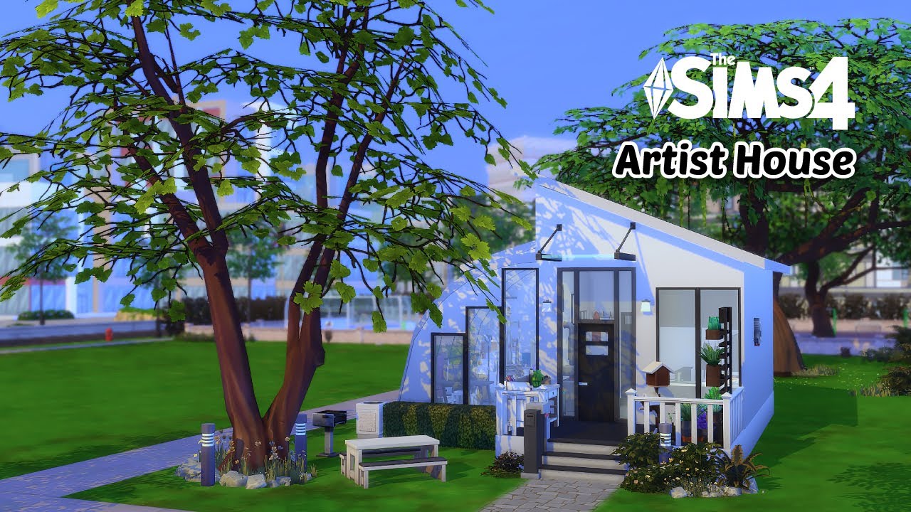 Artist House บ้านหลังเล็กของจิตรกร 🎨 | The Sims 4 Speed Build - YouTube