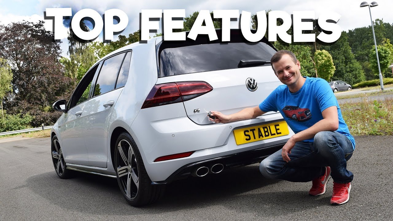 2018 Golf R in WHITE SILVER | Top Features - YouTube