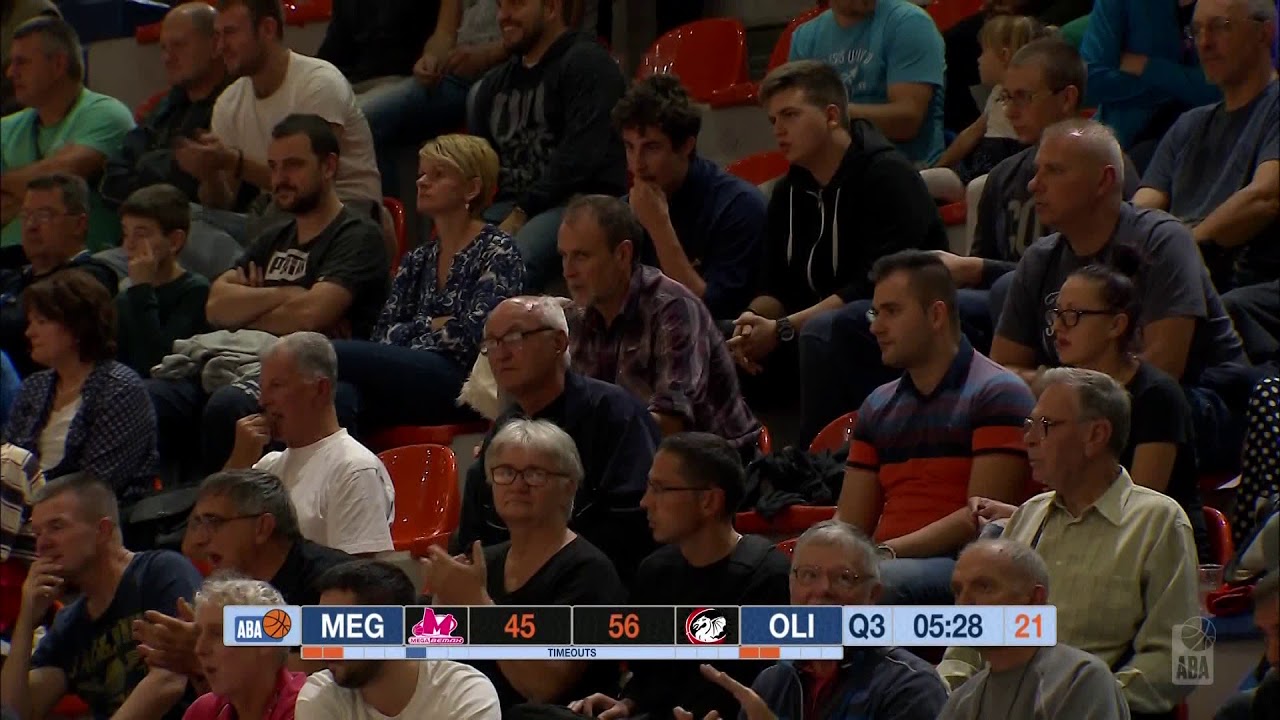 Monster dunk by Nikola Mišković! (Mega Bemax - Petrol Olimpija, 19.10. ...