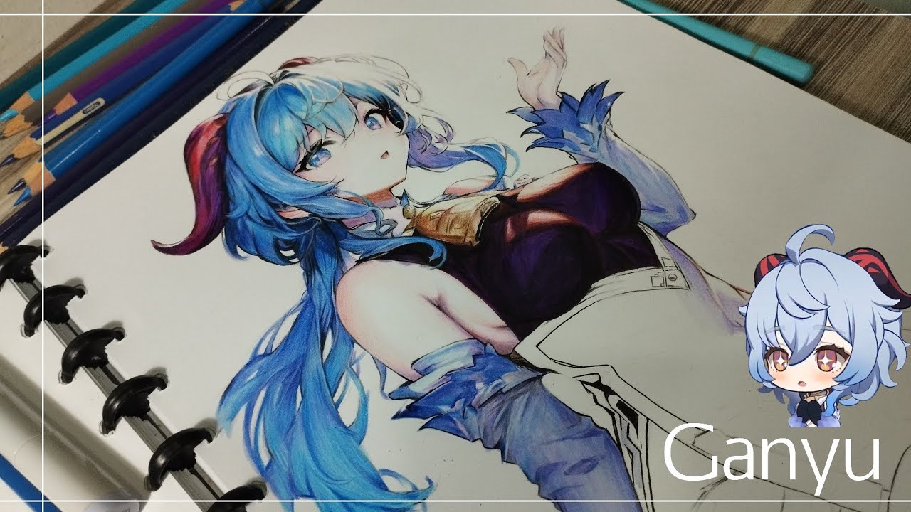 Drawing Ganyu • Genshin impact - YouTube