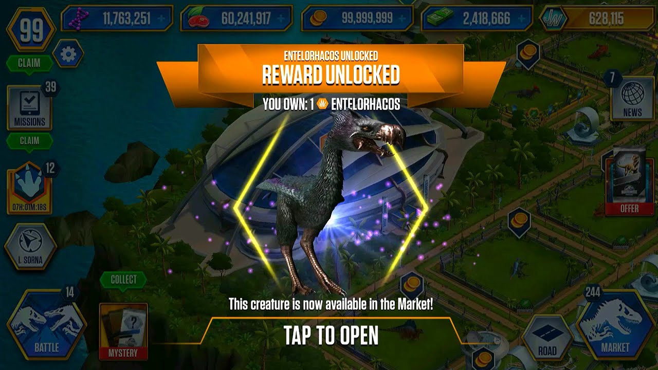 NEW UNLOCK HYBRIDS ENTELORHACOS MAX LEVEL 40 | HT GAME - YouTube