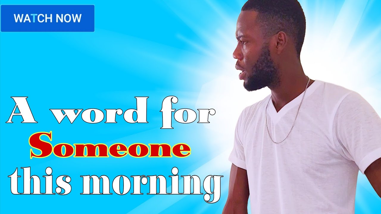 A WORD FOR SOMEONE THIS MORNING - O SPARE ME - YouTube