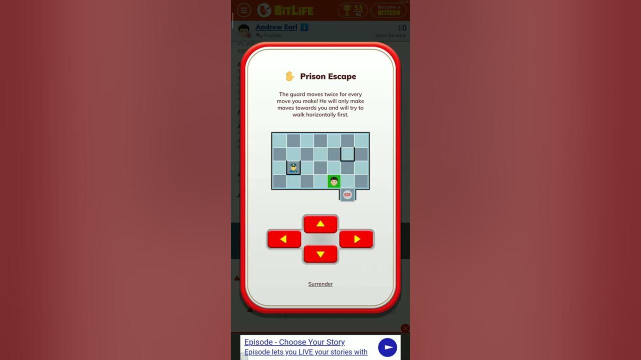 Bitlife prison escape 7x4 - YouTube