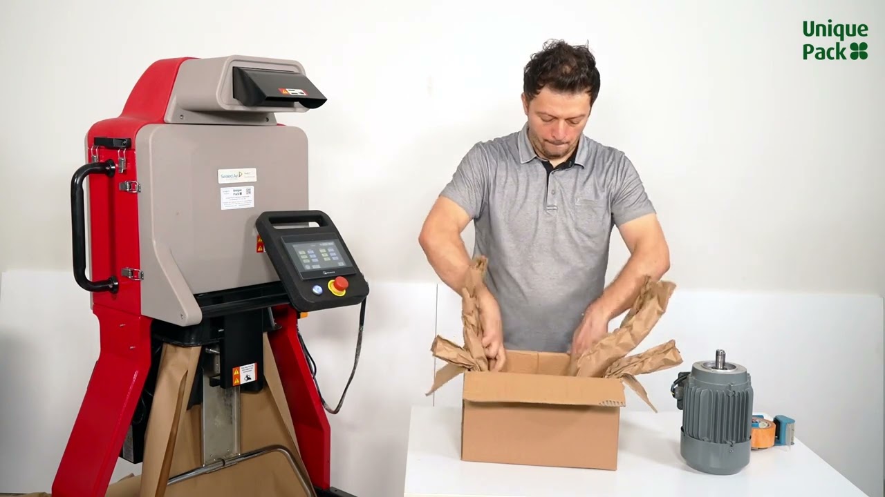 Unique Pack PadEZ® (Kağıt Yastıklama) Sistemi - YouTube