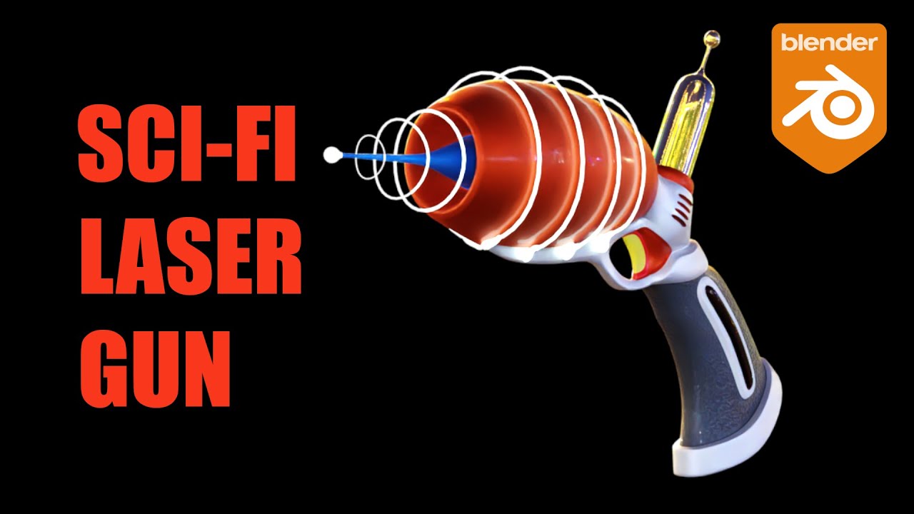 Sci-fi Laser Gun - in Blender - YouTube