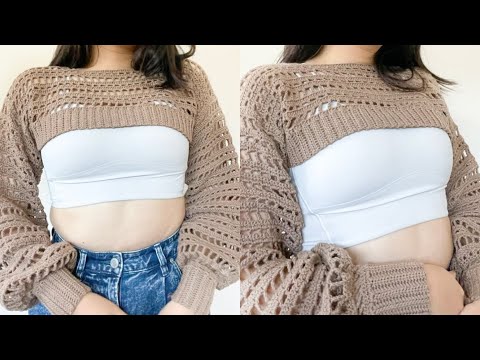 Crochet Summer Bolero Shrug Tutorial - YouTube
