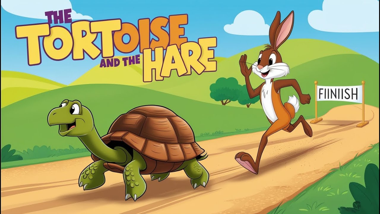The Tortoise and the Hare | Classic Moral Story for Kids | Toon Riddle ...
