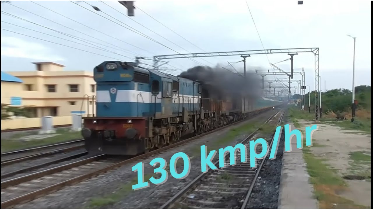 SMOKING,HONKING DIESEL LOCOMOTIVE -WDM-3D - YouTube