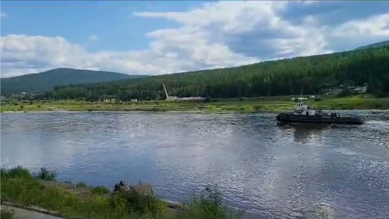 The Lena river view, Ust-Kut - YouTube