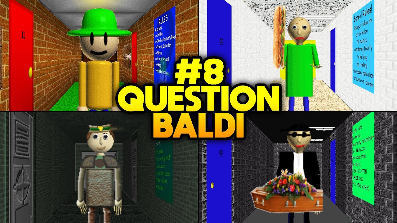 Request 12! Playing all Mods.. Baldi's Basics #8 - YouTube