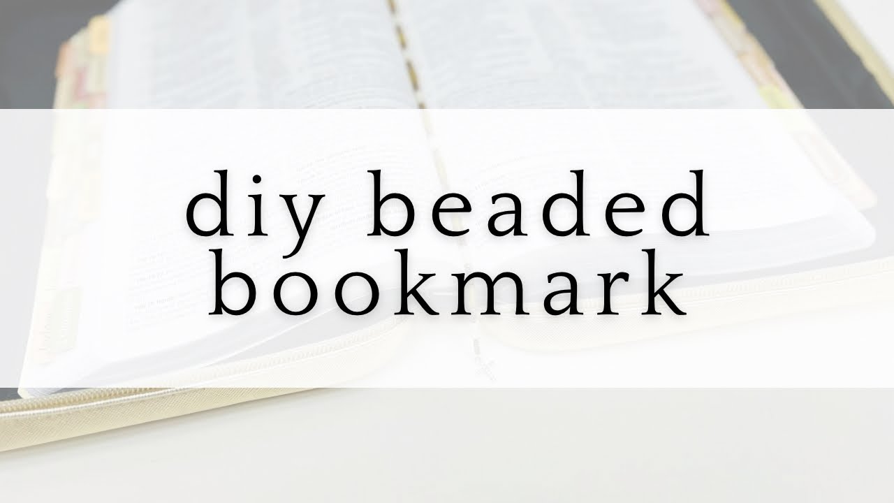 DIY beaded bookmark tutorial - YouTube