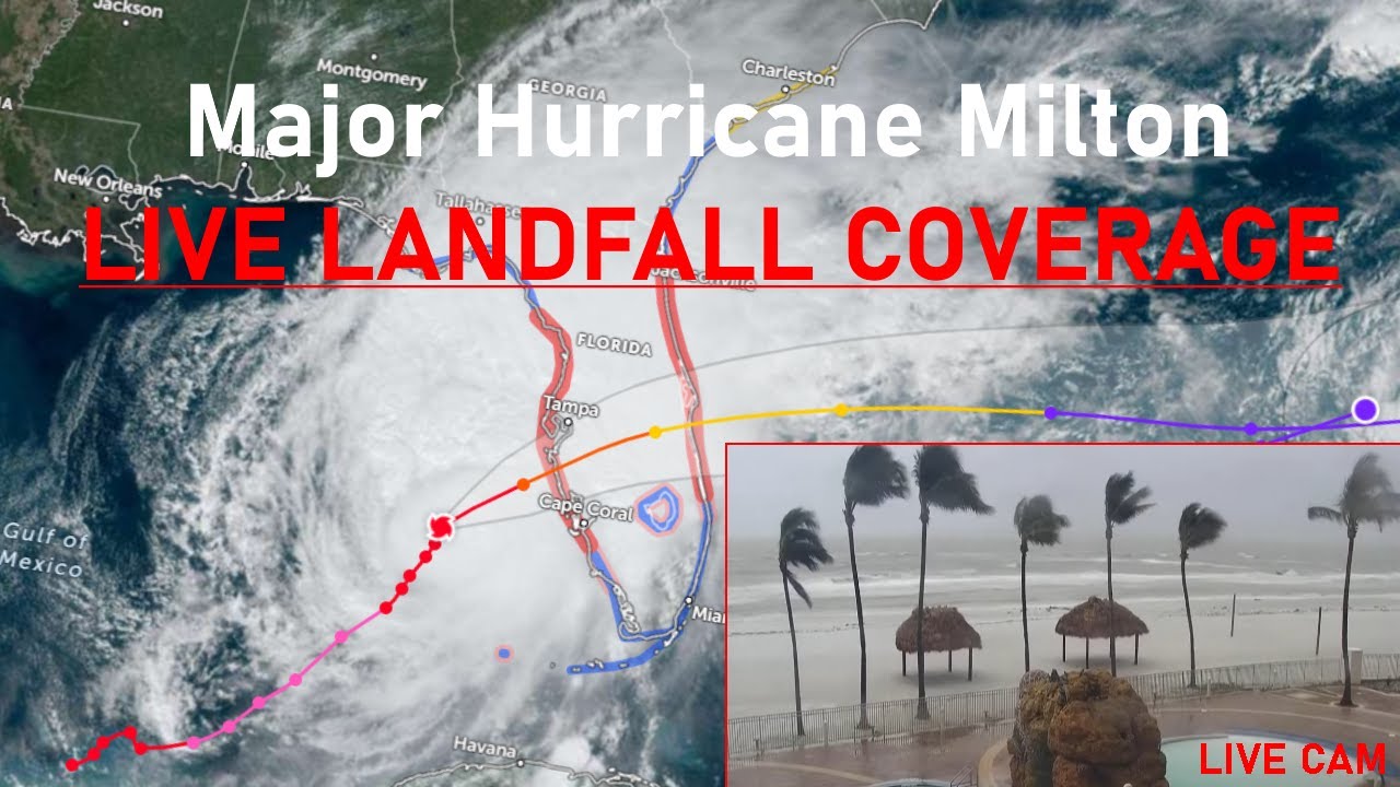 Major Hurricane Milton Landfall Coverage Replay - YouTube