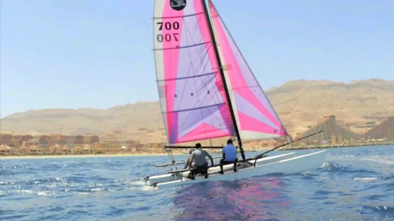 Hobie Cat 21 Sailing in Egypt - YouTube
