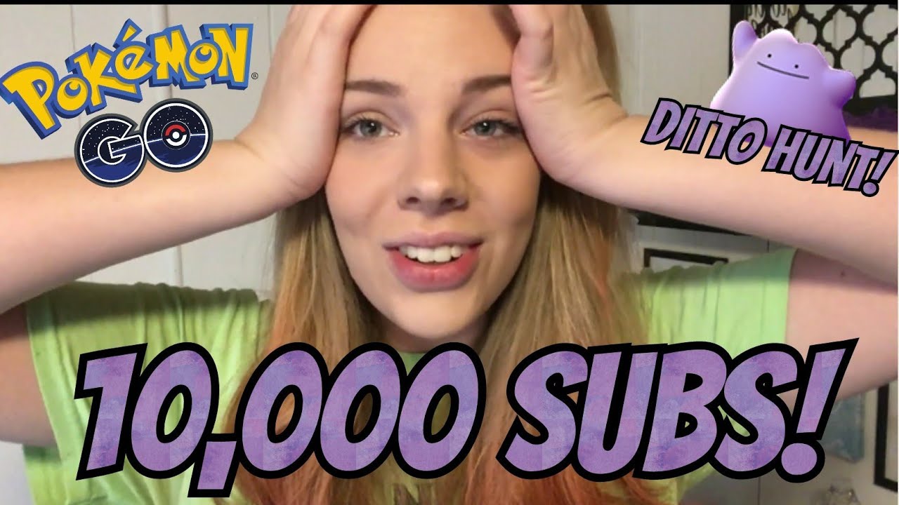 THANK YOU FOR 10,000 SUBSCRIBERS! + Ditto Hunt in Pokemon GO! Mew quest ...