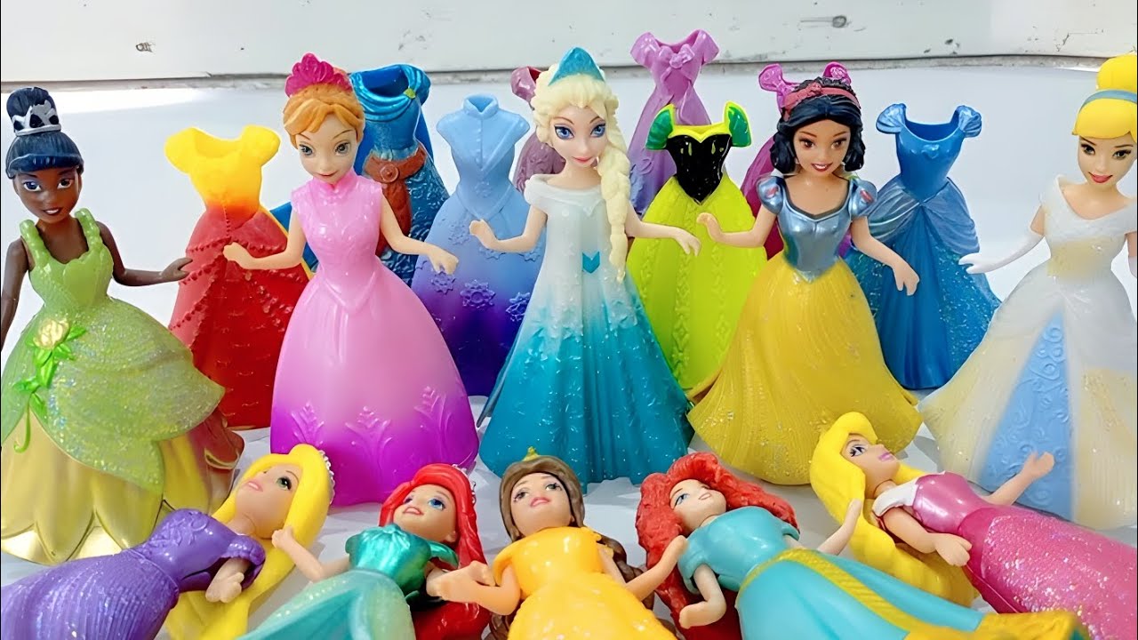 Disney Princess dolls Transformation | princess coloring book - YouTube