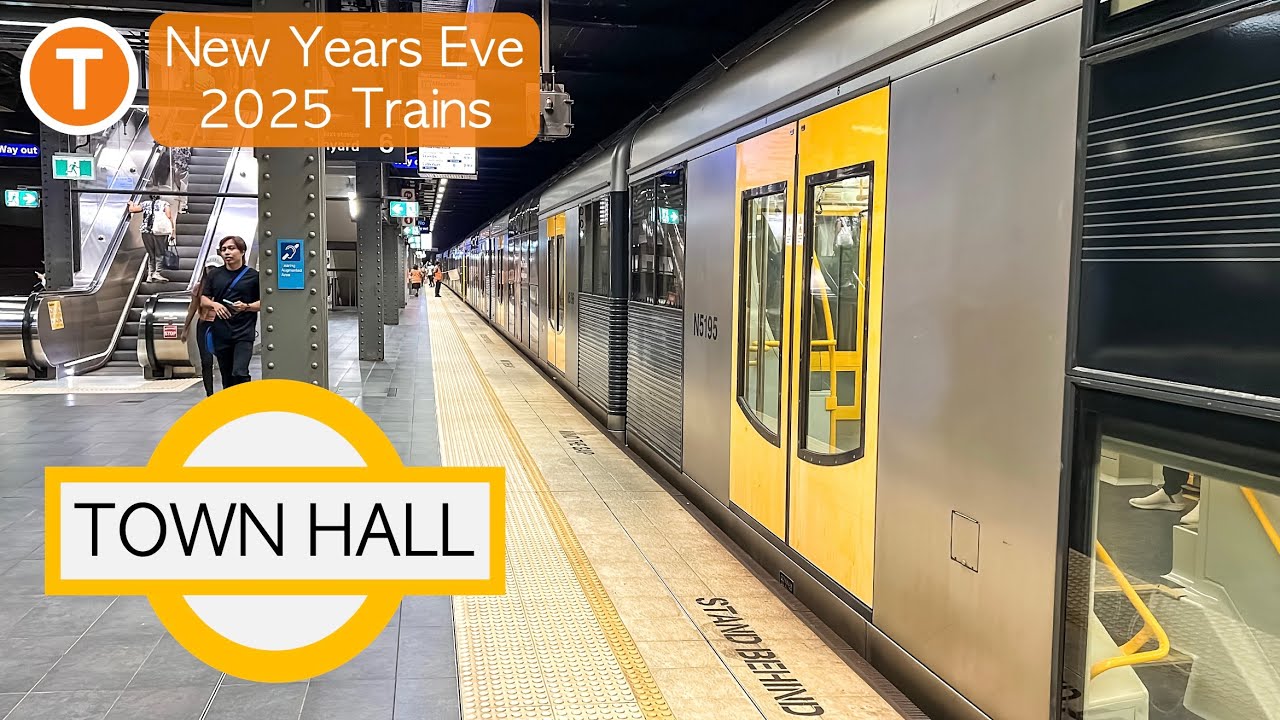 Transport for Sydney Vlog 921: Town Hall Part 5 - New Years Eve Trains ...
